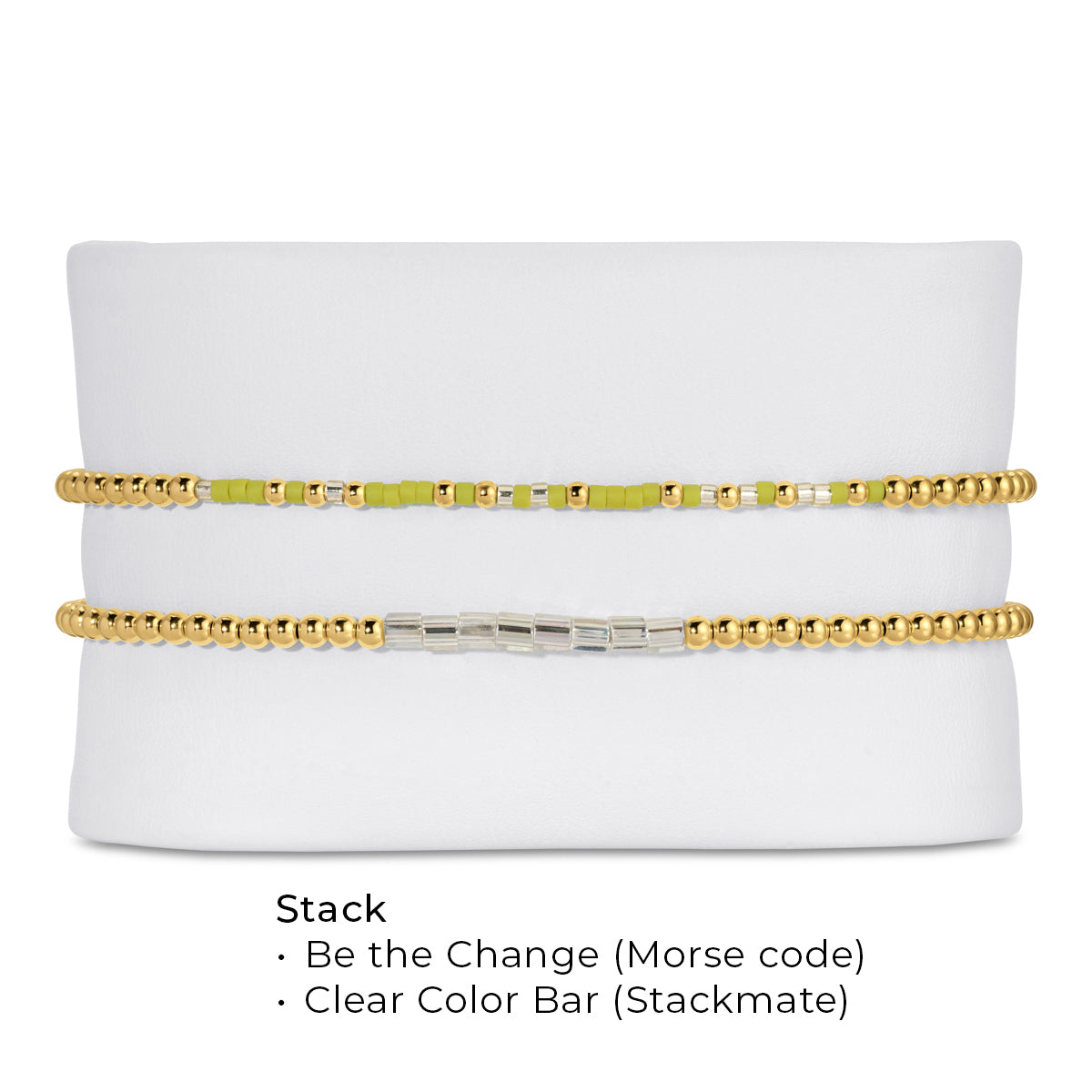 Be the Change Bracelet | Graduation Gifts | Morse Code Jewelry - Dot & Dash Design